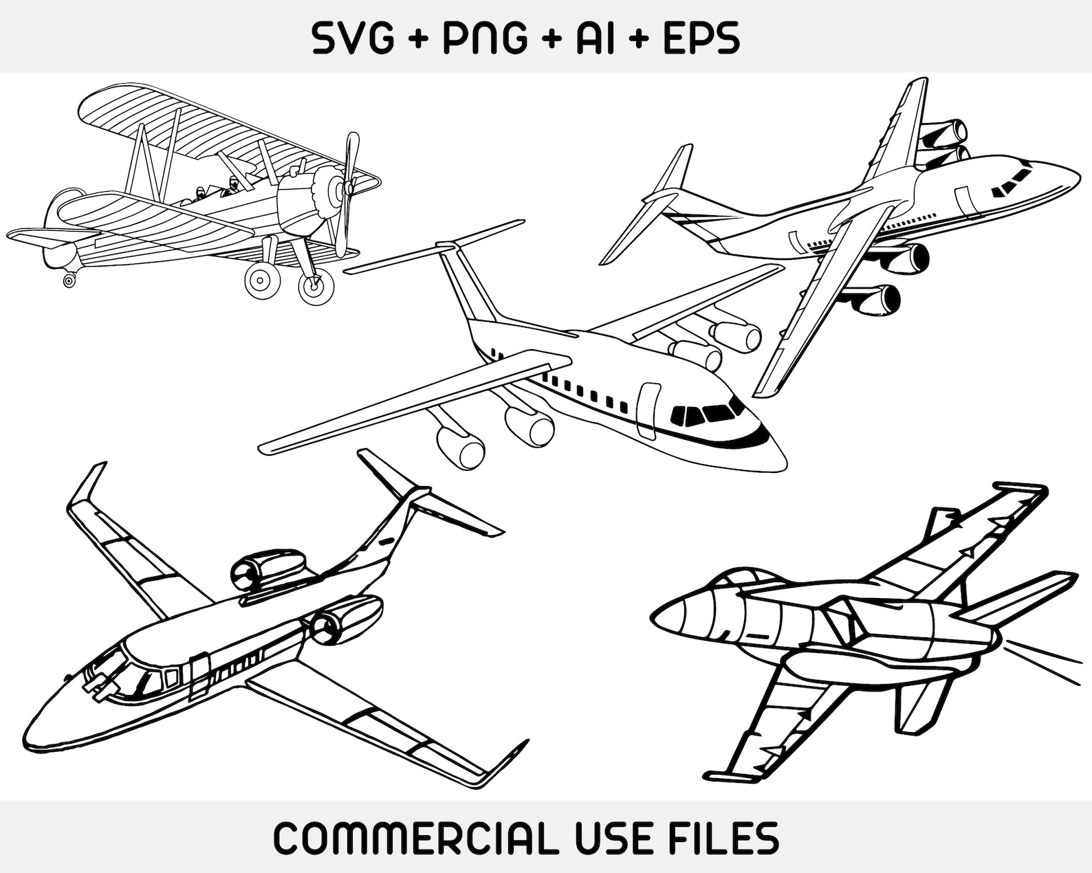 Airplane Svg Biplane SVG War Plane Svgmilitary Plane - Etsy