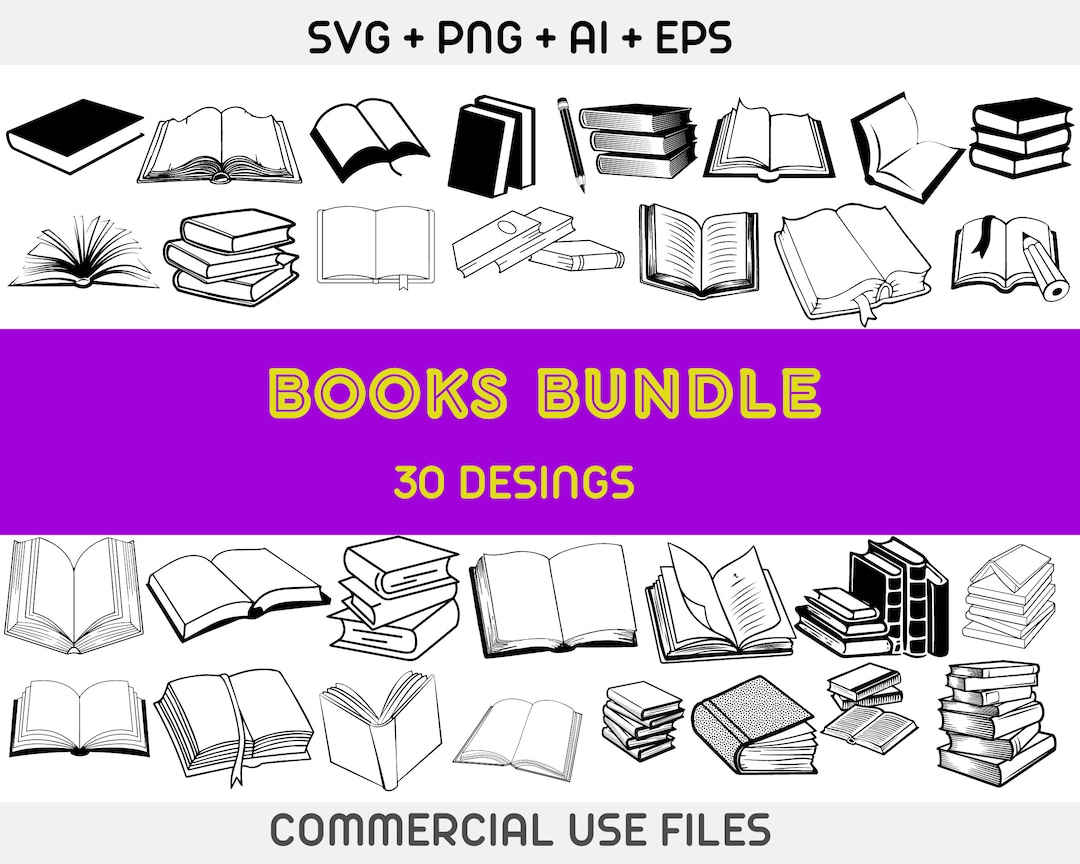 Book SVG, Open Book SVG , Library SVG , School Svg , Monogram , Clipart ...