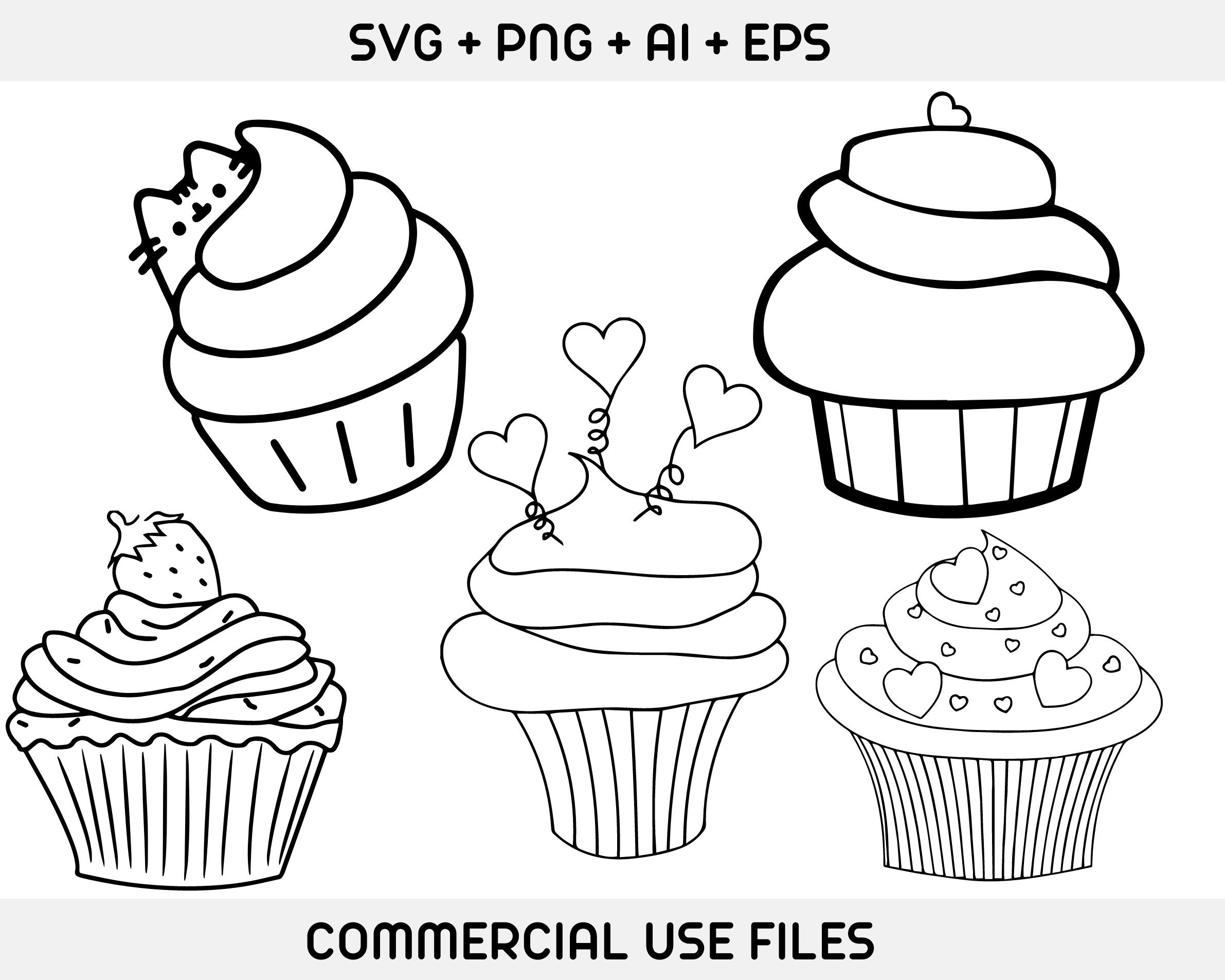 Pasteles svg cumpleaños svg postre svg horneado svg boda - Etsy España