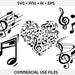 MUSICAL NOTES SVG, Guitar Svg, Musical Notes Clipart, Music Notes Svg ...
