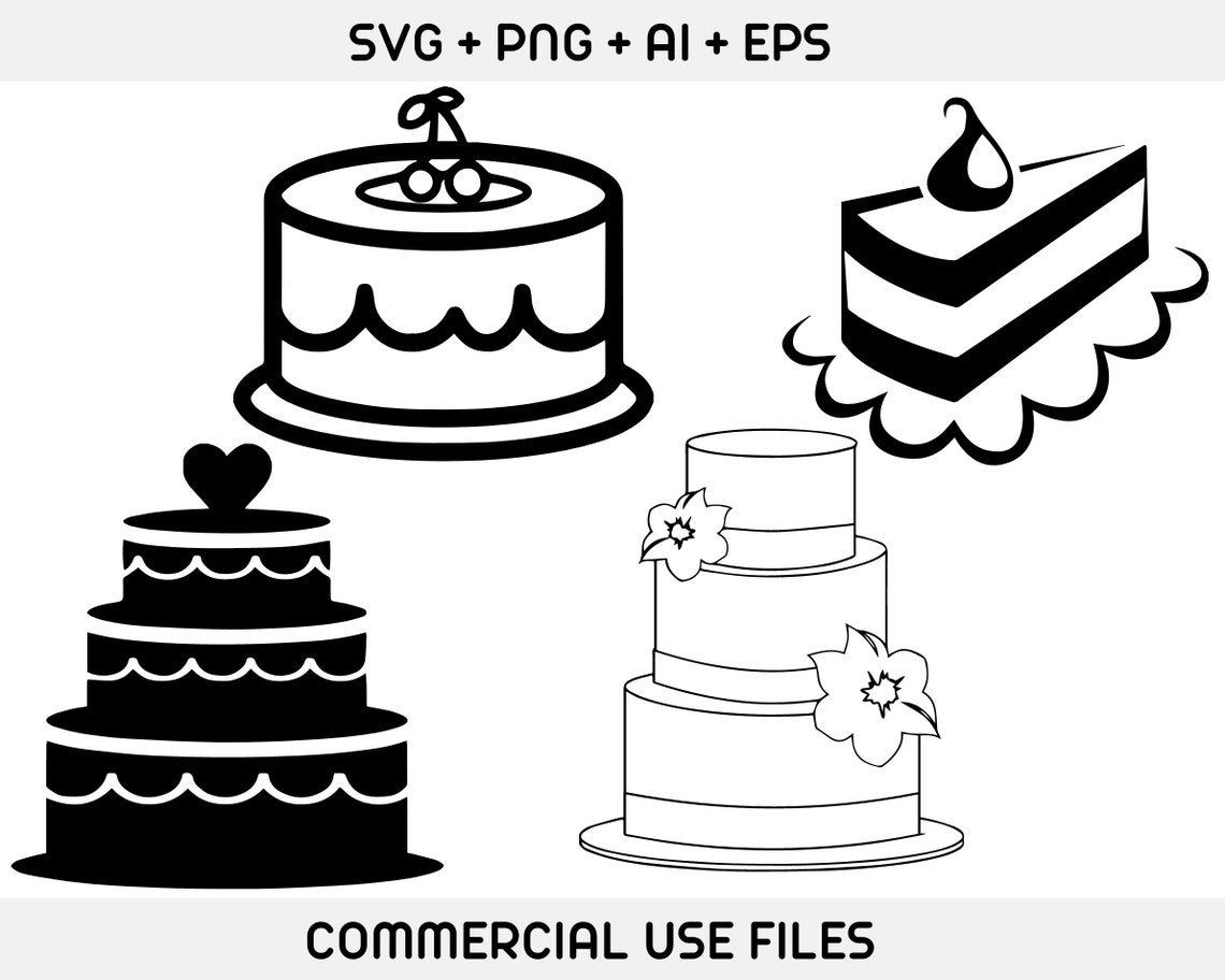 Cakes Svg Birthday Svgbirthday Cake Svg Dessert Svg Baking - Etsy