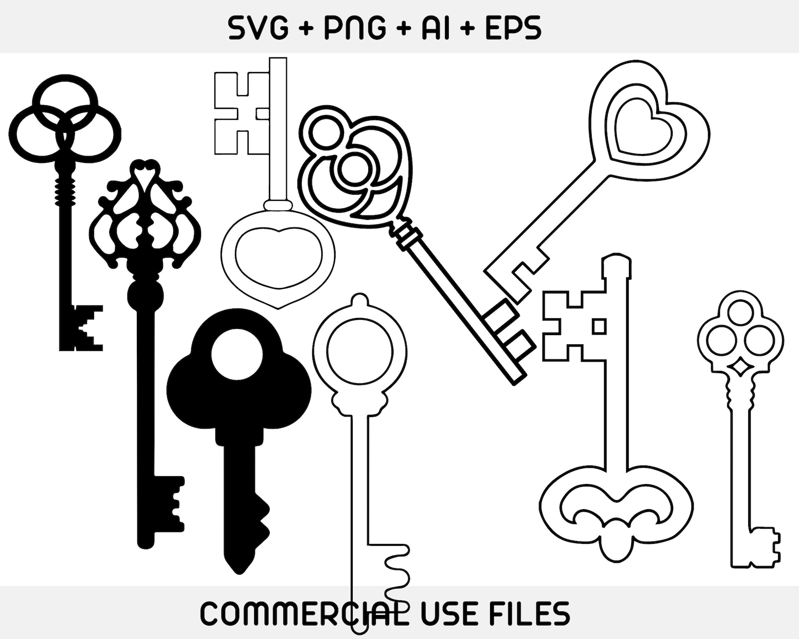 Key Svg Bundle Antique Key Svg Lock Svg Lock and Key Svg - Etsy