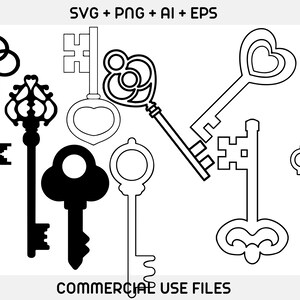 Key Svg Bundle, Antique Key Svg, Lock Svg, Lock and Key Svg, Heart Lock ...