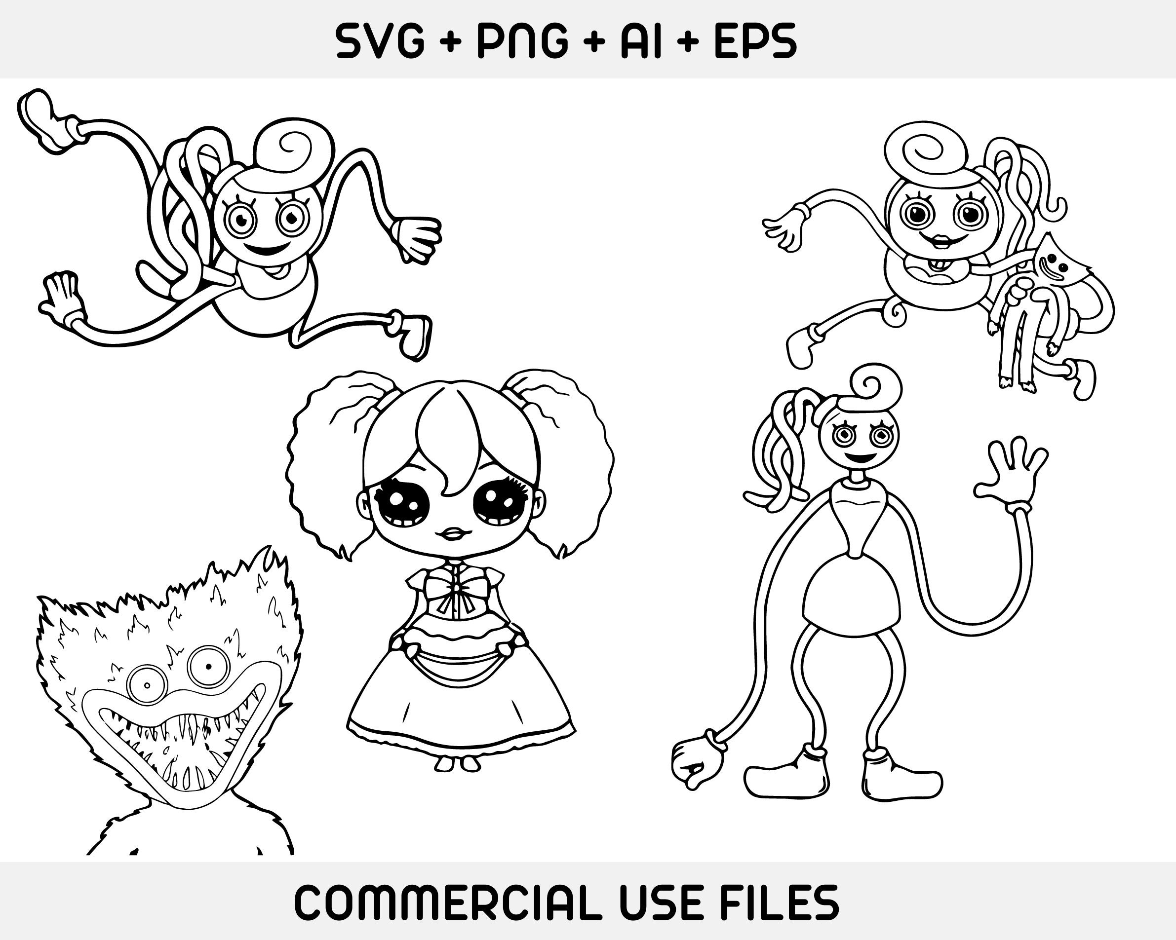 Huggy Wuggy Svg Kissy Missy Svg Poppy Playtime Svg - Etsy UK
