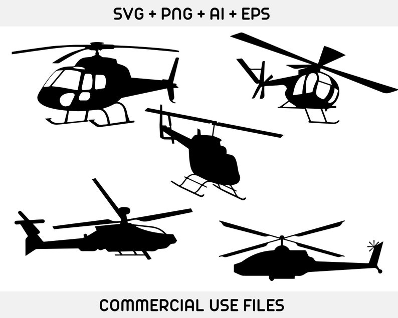 Helicopter SVG, Aircraft Svg, Airplane Svg, Fly Svg, Army Helicopter ...