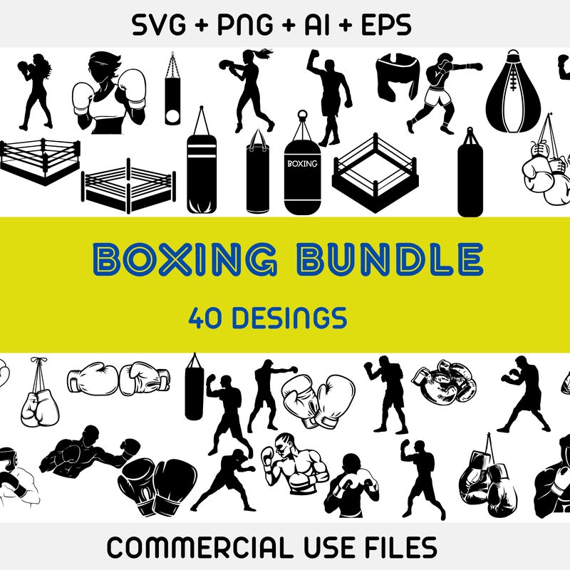 Boxing Art Woman - Etsy