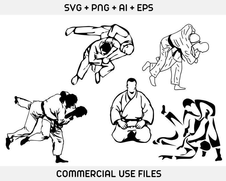 Judo Svg,judo SVG Files,sports Svg,judo Clipart,judo Silhouette,karate ...