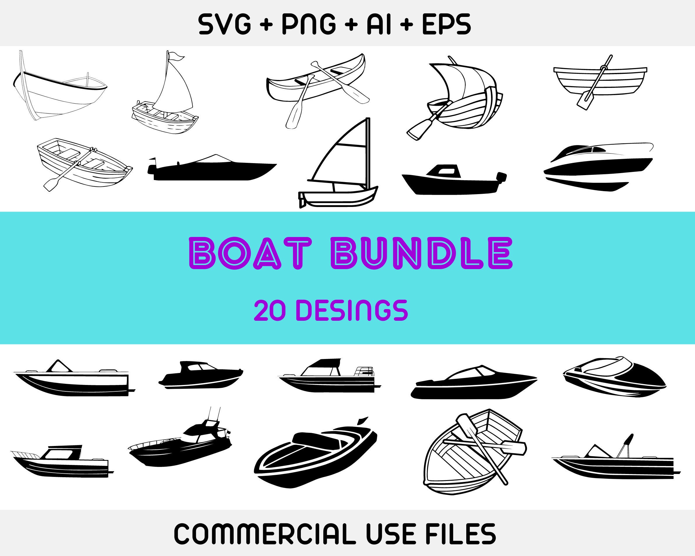 Boat Svgsailboat Svg Sailing SVG Sailboat Vector Sailboat - Etsy
