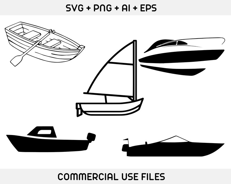Boat Svg,sailboat Svg, Sailing SVG, Sailboat Vector, Sailboat Cut Files ...