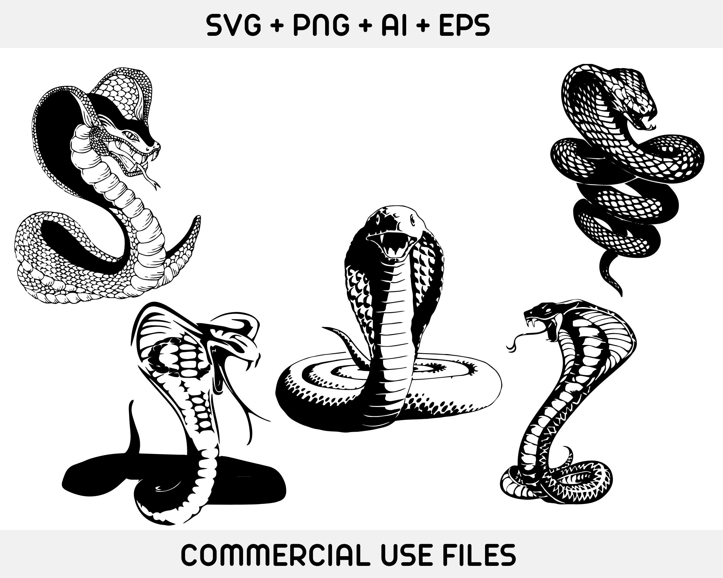 Cobra SVG Cobra SVG Bundle Cobra Clipart Cobra Files for - Etsy Australia