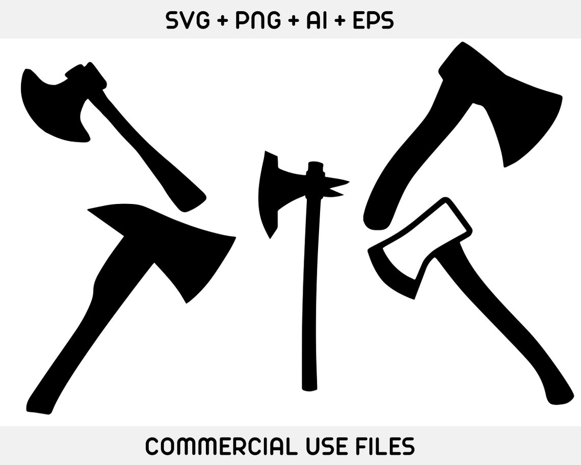 Wood Cutting ,axe Clipart, Axe SVG, Crossed Axes SVG, Hatchet ...