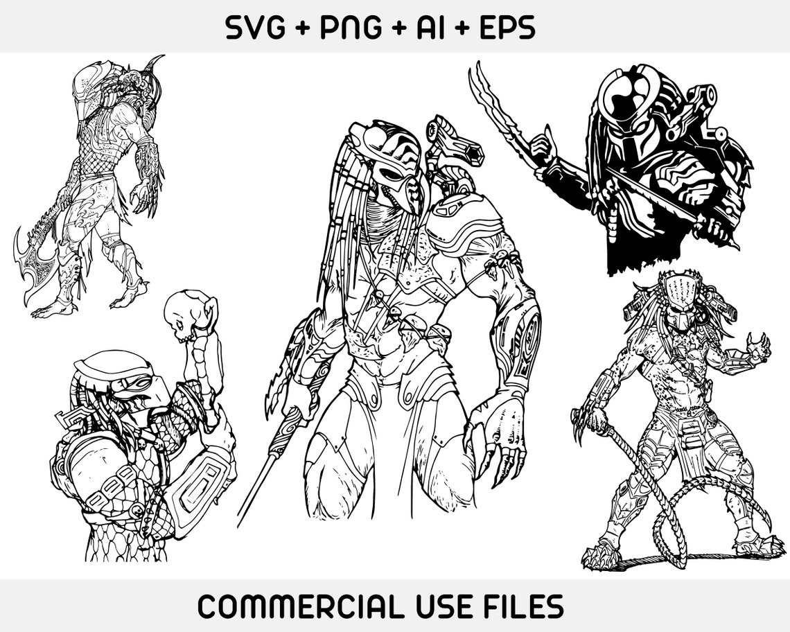Predator Svg Bundlepredator SVG Predator Clip Art - Etsy