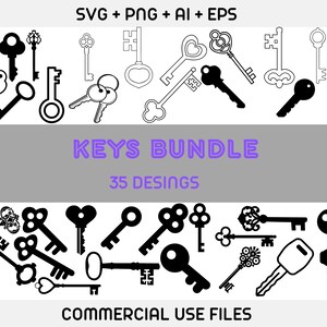 Key Svg Bundle, Antique Key Svg, Lock Svg, Lock and Key Svg, Heart Lock ...
