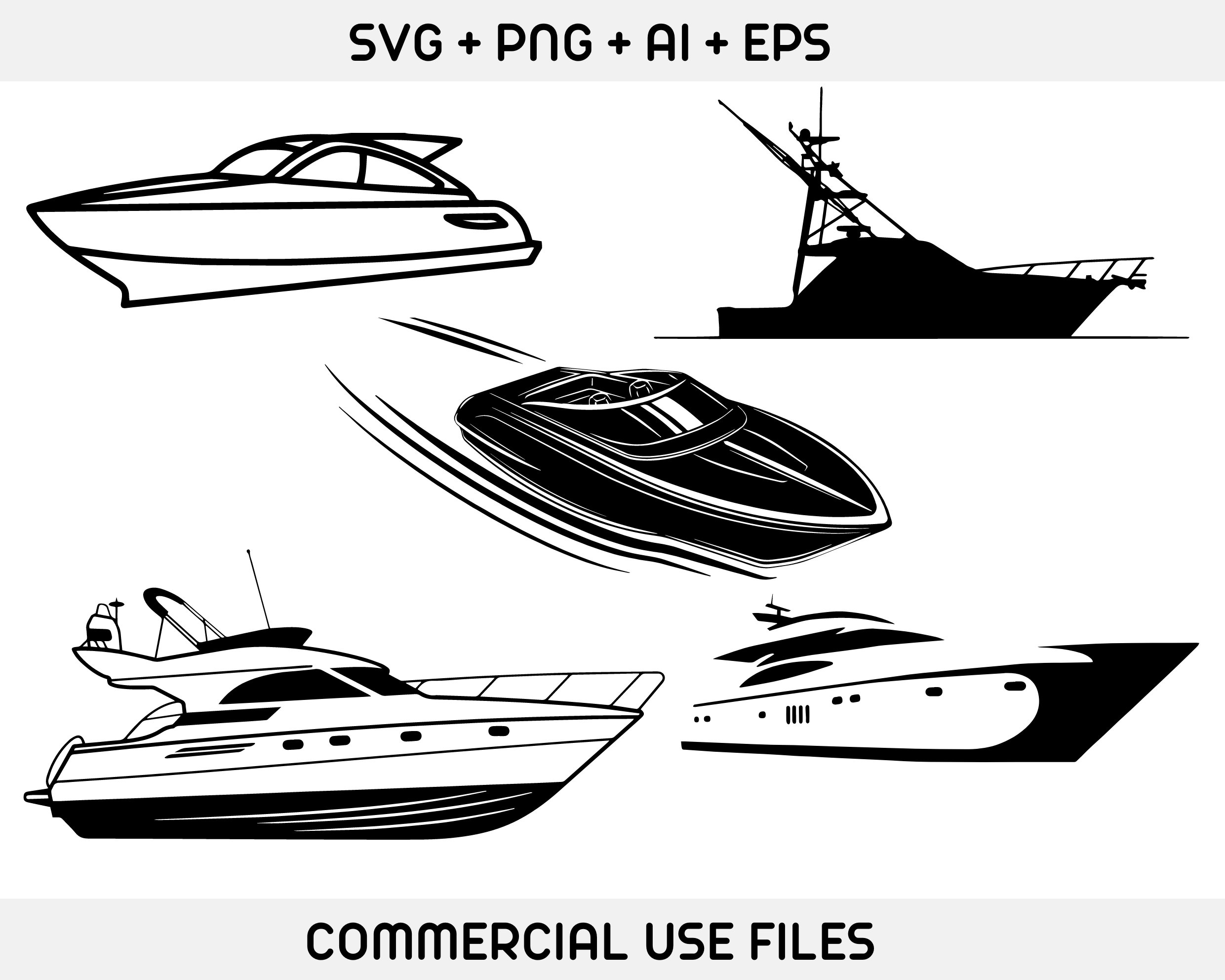 Cruise Ship Svg Bundle,yacht Svg,cargo Ship Svg,ocean Svg, Speed Boat ...