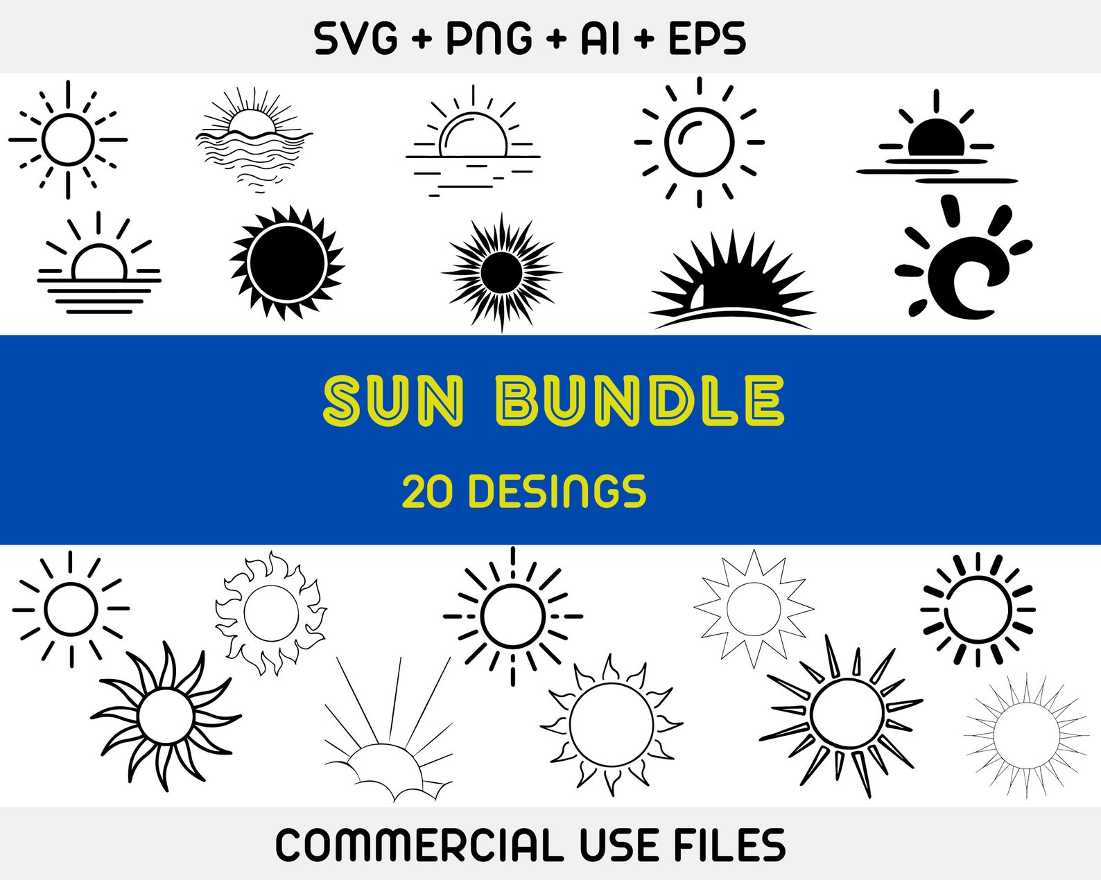 Plotterdatei Sonne Clipart Sonne Sonne SVG Cute Sun SVG - Etsy.de