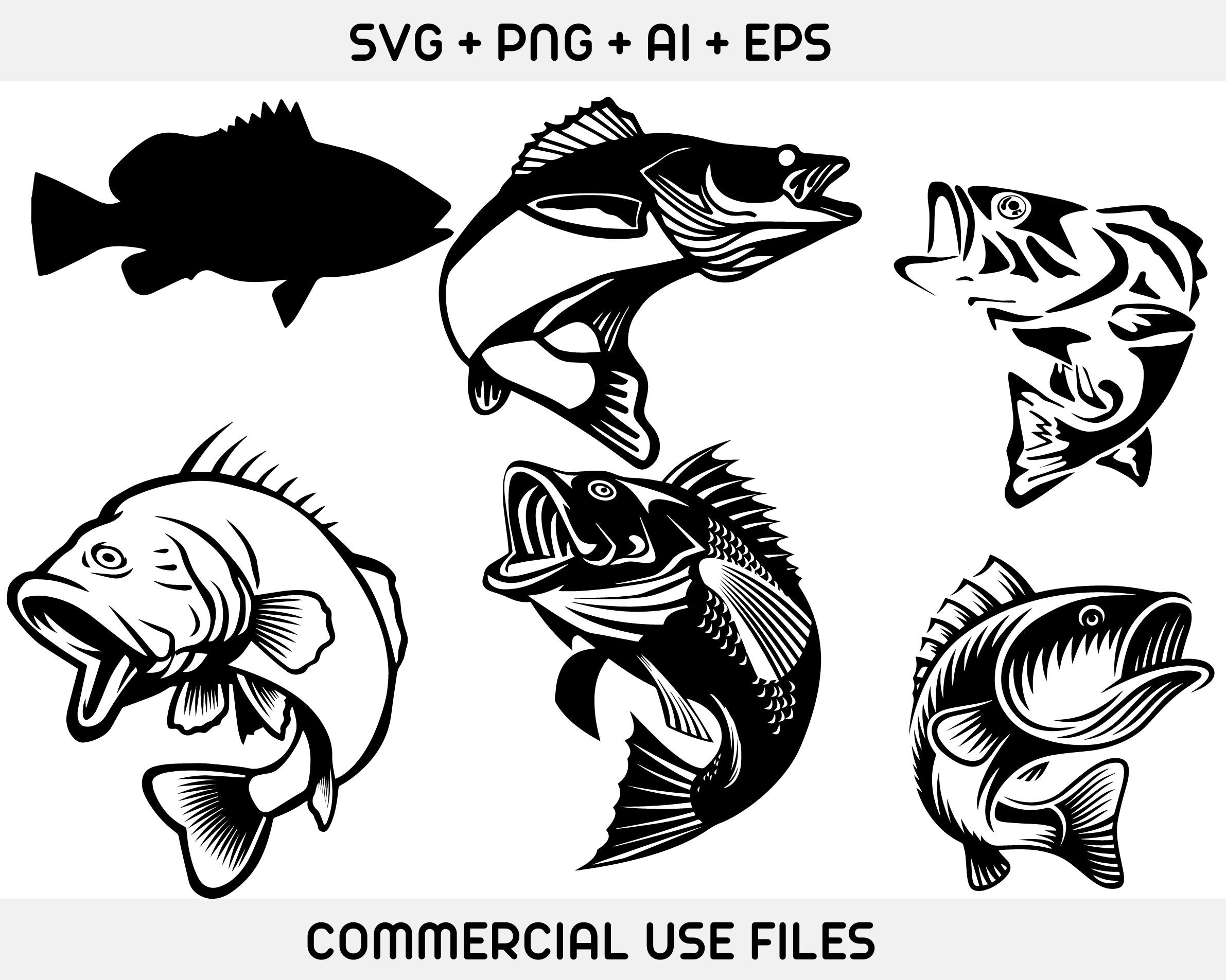 Perch Fish Svg Fishing Svgperch Svg Bundle Perch Clipart - Etsy Australia