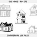 House Svg Bundle, Home Svg, Villa Svg, Building Svg, House Farm Clipart ...