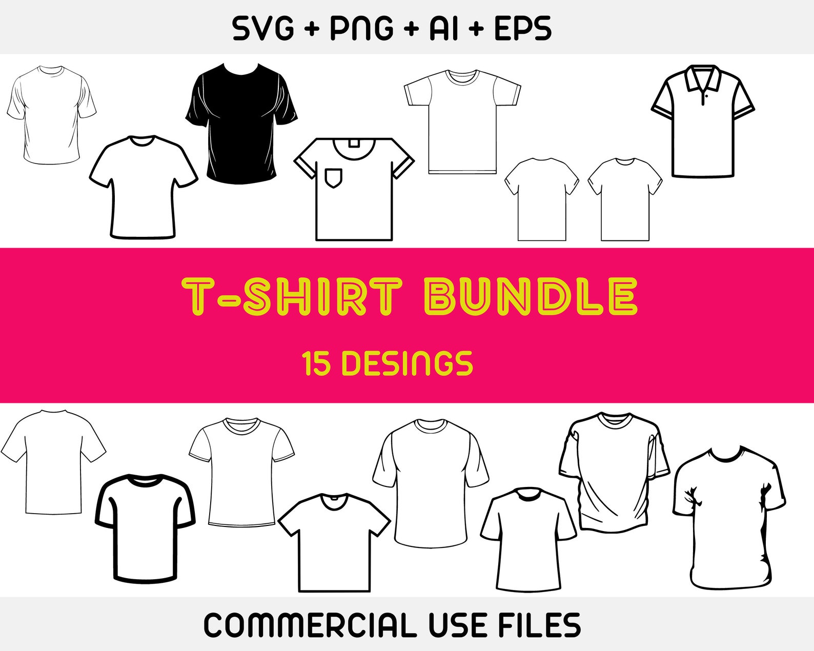 T-shirt Svg Bundle, T-shirt Svg, T-shirt Silhouette,t-shirt Svg Desing ...