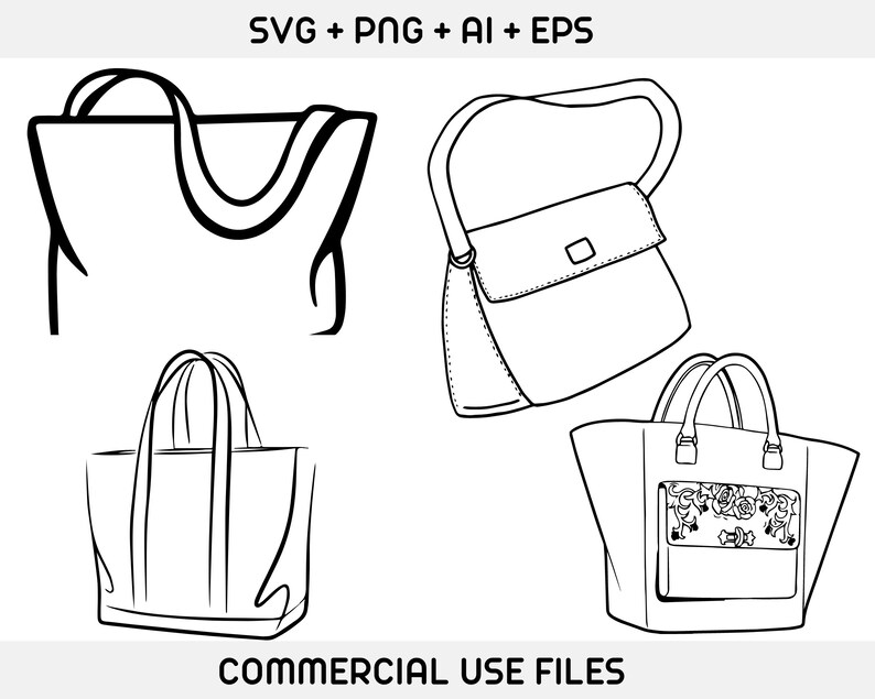 Handbags SVG Handbags Bundle SVG Purse SVG Hand Purse Svg - Etsy