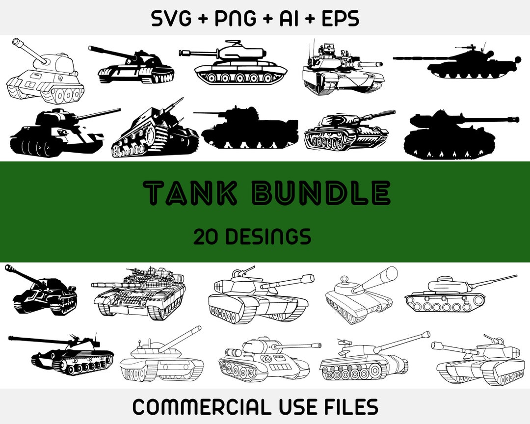 Panzer SVG Bundle, Militärpanzer SVG, Armee Panzer SVG, US Armee SVG ...