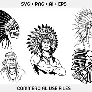 Native Svg, Native American Svg, Headdress Svg, War Bonnet Svg ...