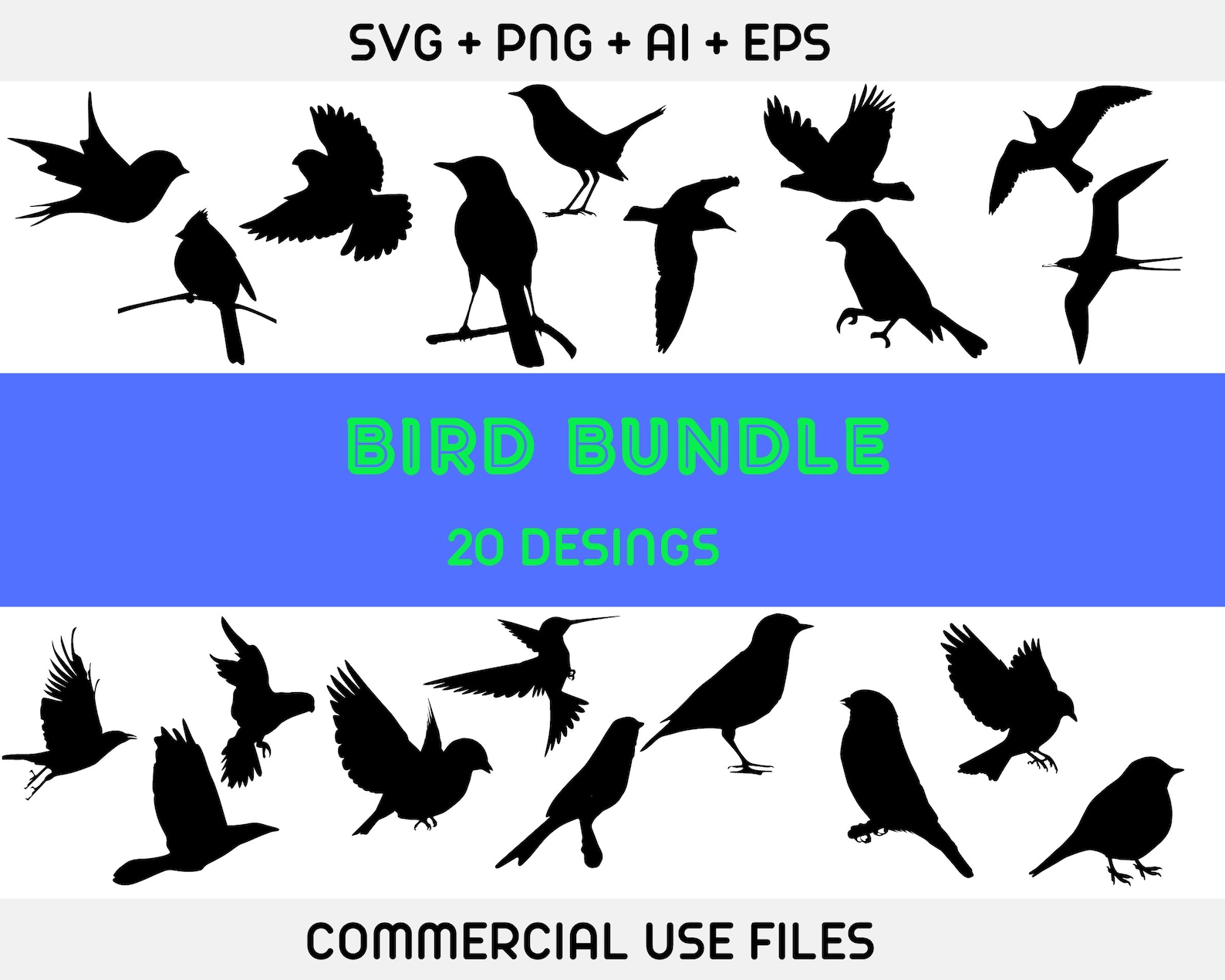 Bird Svg Bundle Birds Svg Bird Silhouette Svgbirds Clipart - Etsy
