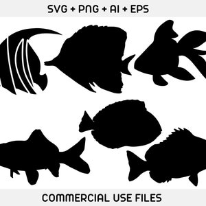 Fish Svg,fish Svg Bundle, Fishing SVG, Fish Clipart, Fishing Clipart ...