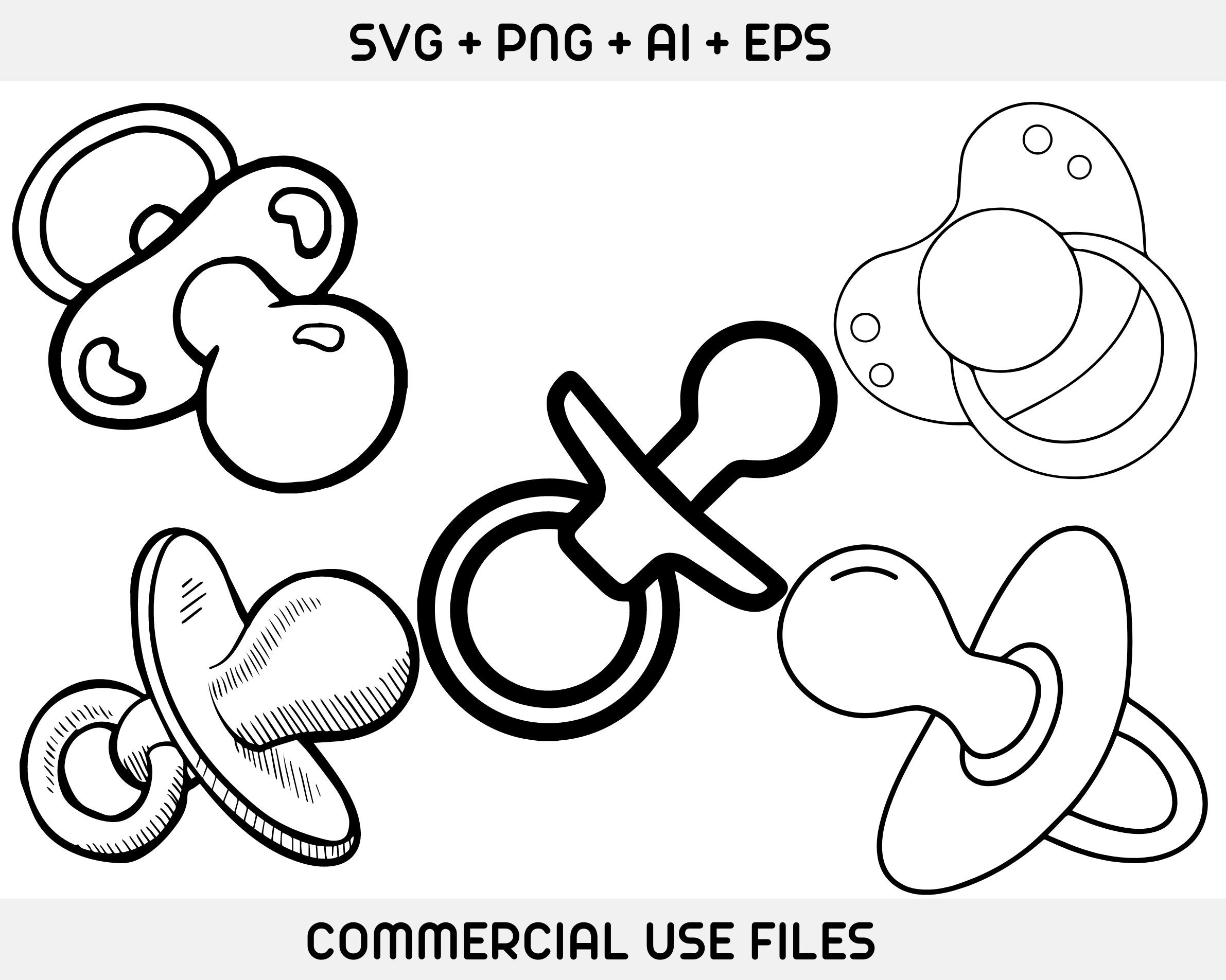 Baby Pacifier Svg Pacifier SVG File Pacifier Vectorsbaby - Etsy