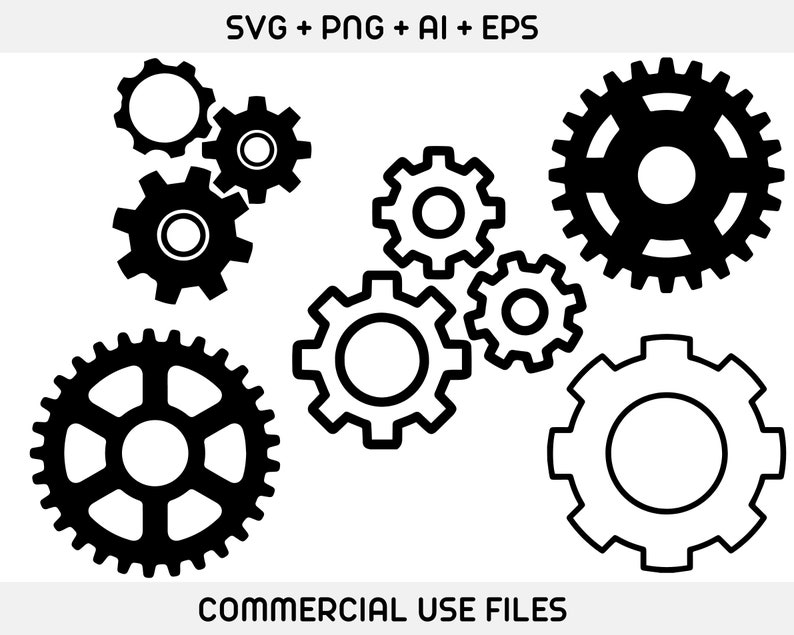 Zahnräder svg Bundle, Zahnräder svg, Steampunk svg, Zahnräder svg ...