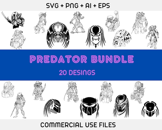 Predator Svg Bundlepredator SVG Predator Clip Art - Etsy UK