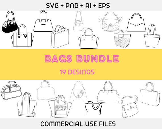 Handbags SVG Handbags Bundle SVG Purse SVG Hand Purse Svg - Etsy
