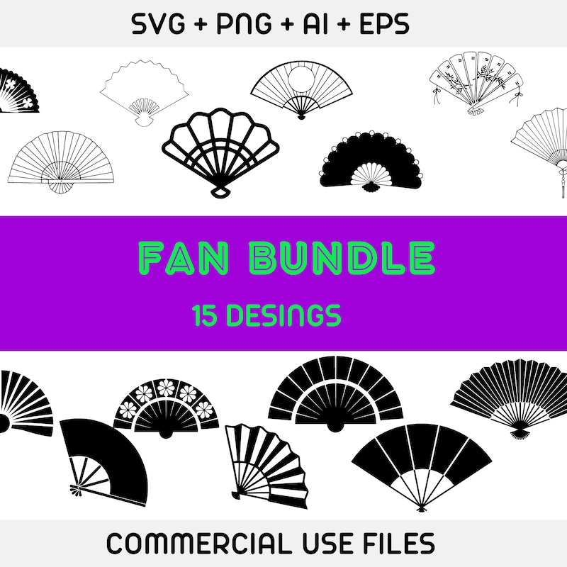 Hand Fan Print File - Etsy
