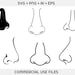 Nose Svg, Nose Clipart, Nose Svg Bundle , Nose Silhouette, Nose Cricut ...