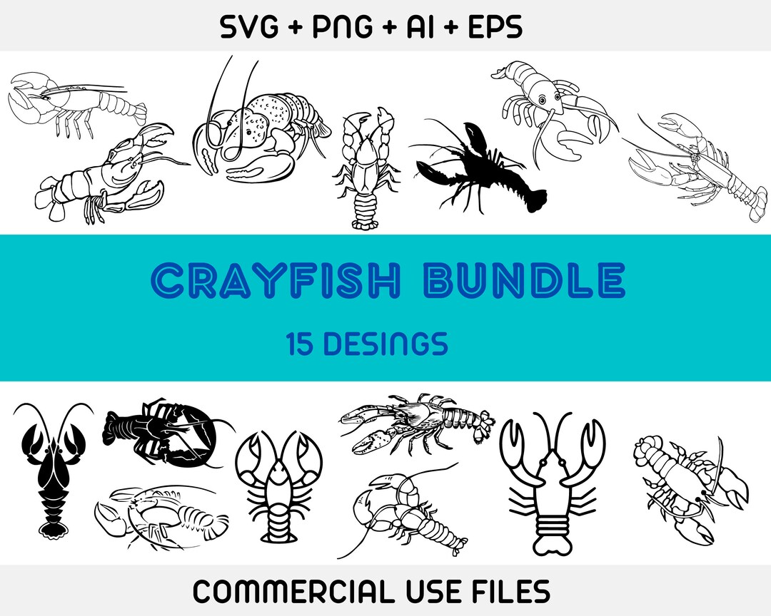 Crawfish SVG Bundle, Crayfish Svg, Crawfish Boil Svg, Crawfish Boil Svg ...