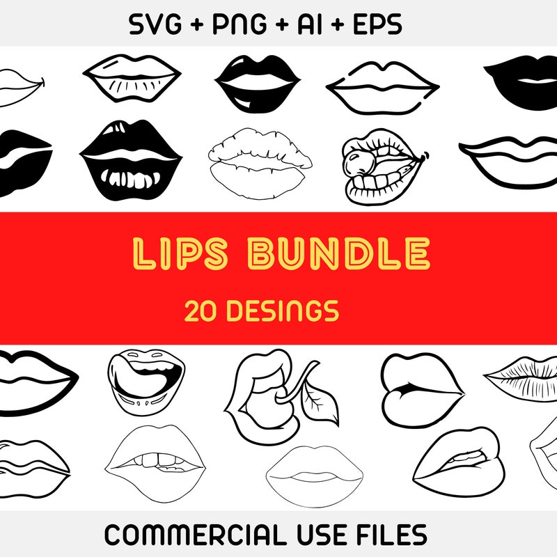 Lip Print - Etsy