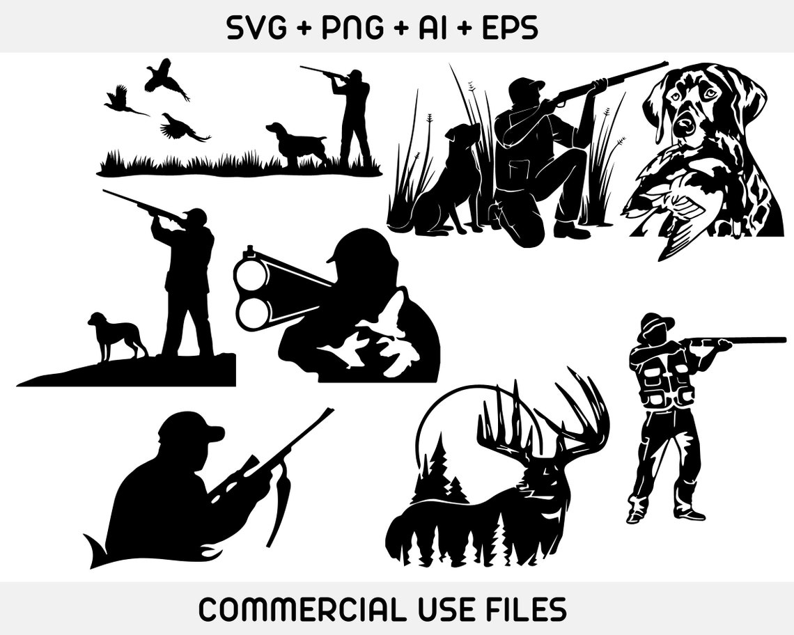 Hunting Svg Bundle Hunting Season Guns Print Animalhunter - Etsy