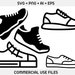 Shoes Bundle SVG, Shoes SVG, Shoes Cut File, Shoes Png, Shoes ...