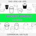 Bucket Svg Bundle, Bucket Svg, Bucket Silhouette, Water Bucket Svg ...