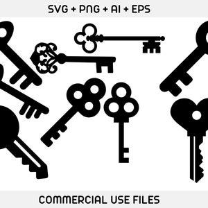 Key Svg Bundle, Antique Key Svg, Lock Svg, Lock and Key Svg, Heart Lock ...