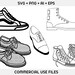 Shoes Bundle SVG, Shoes SVG, Shoes Cut File, Shoes Png, Shoes ...