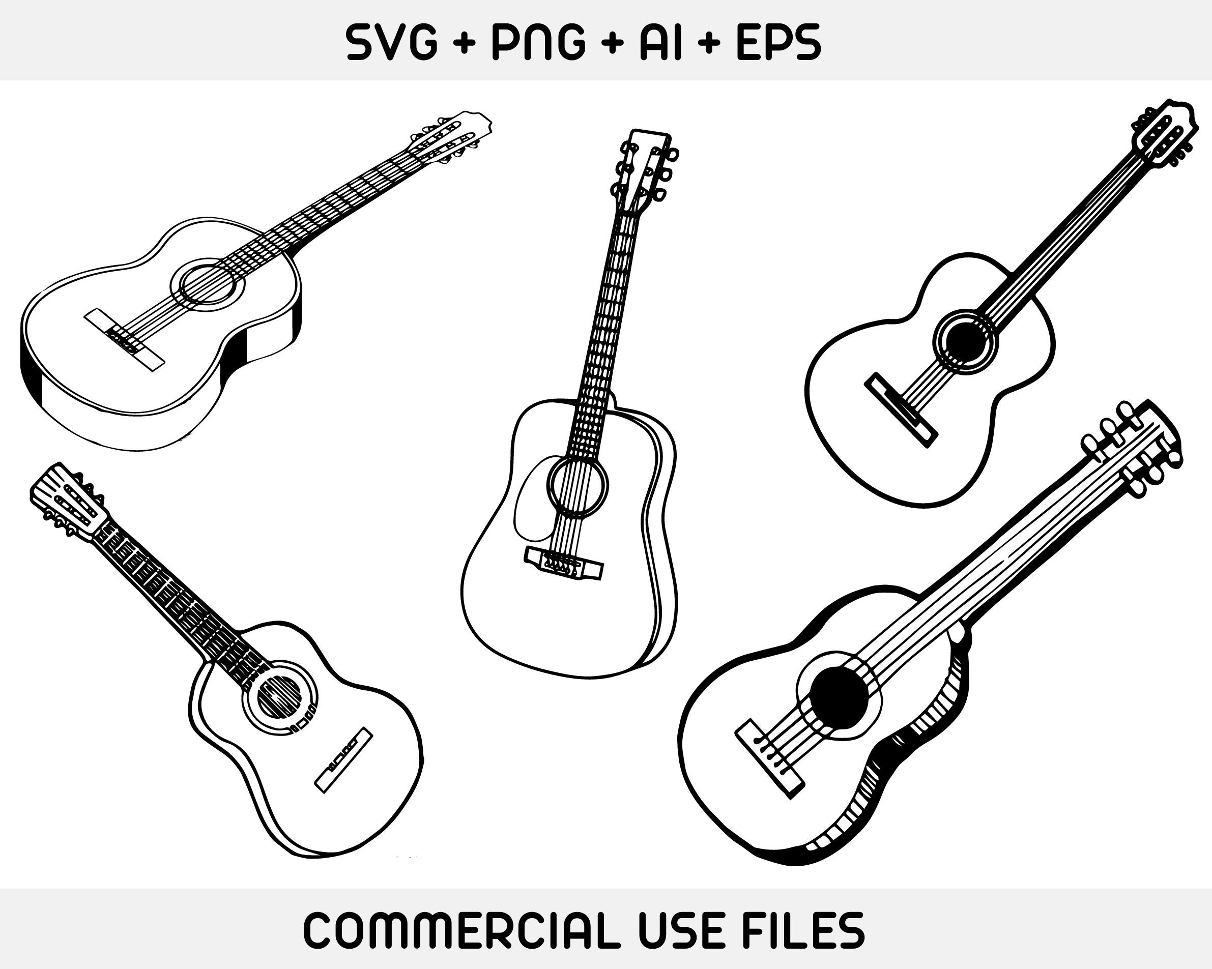 Guitar Bundle Svg guitar Svg Guitars Svg Instruments - Etsy Australia