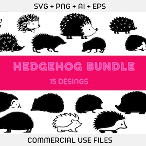 Hedgehog SVG, Hedgehog Clipart, Hedgehog Svg File, Hedgehog Svg Bundle ...