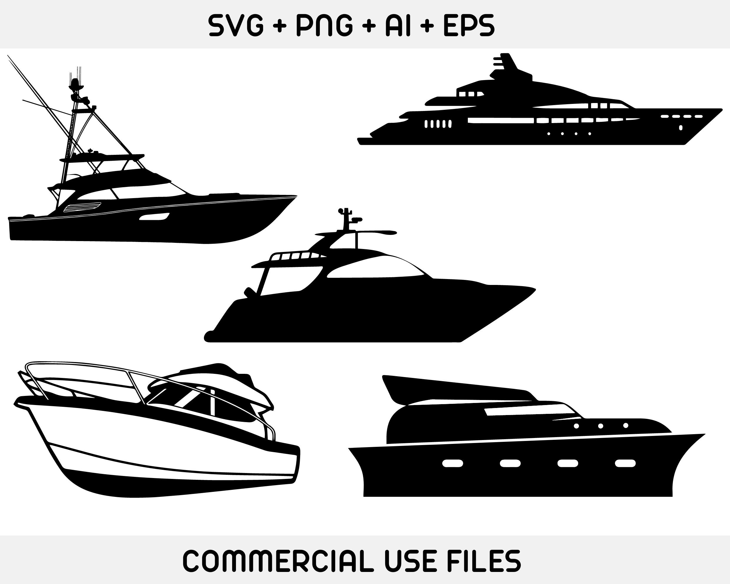Cruise Ship Svg Bundle,yacht Svg,cargo Ship Svg,ocean Svg, Speed Boat ...