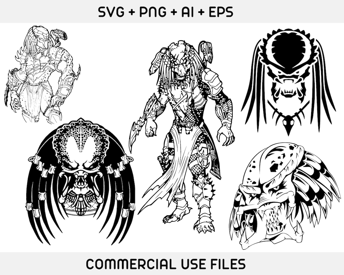Predator Svg Bundlepredator SVG Predator Clip Art - Etsy UK