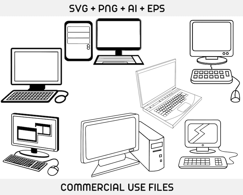 Computer Svg Laptop Svg Technology Svg Laptop Frame Svg - Etsy