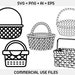 Basket SVG, Basket Svg Bundle, Easter Egg Basket SVG, Wicker Basket Svg ...
