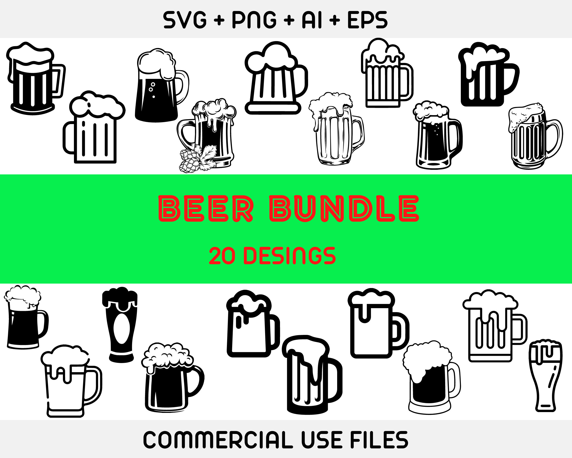 Beer Svg, Beers Cheers Svg, Beer Mugs Svg, Drinking Svg, Beer Glass Svg ...