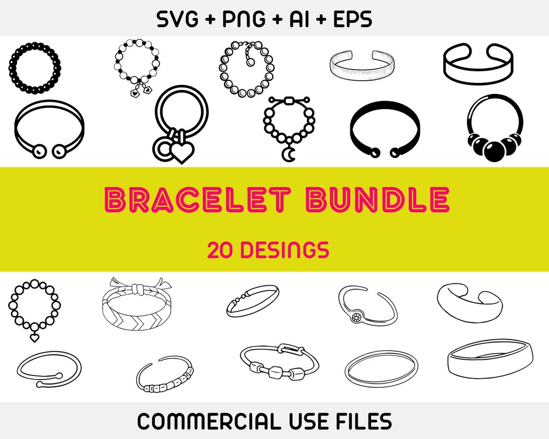 Bracelet Svg Bundle, Bracelet Svg, Bracelet SVG Cut Files, Bracelet ...