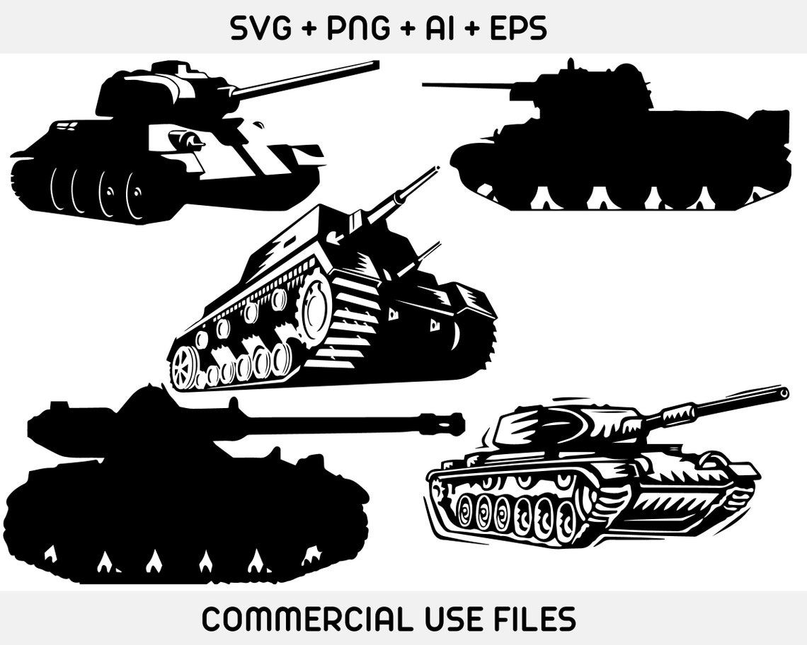Panzer SVG Bundle, Militärpanzer SVG, Armee Panzer SVG, US Armee SVG ...