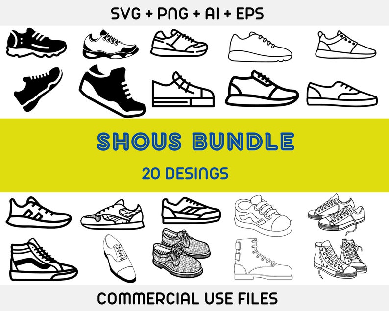 Shoes Bundle SVG, Shoes SVG, Shoes Cut File, Shoes Png, Shoes ...